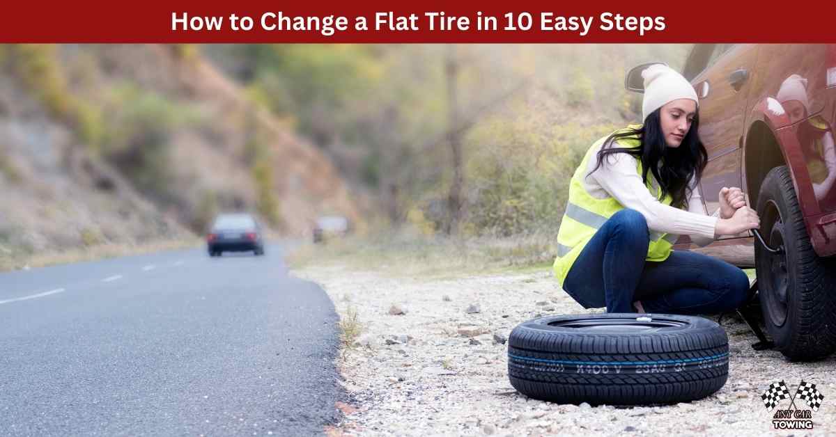 How to Change a Flat Tire in 10 Easy Steps - Any Car Towing